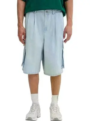 Adidas Adilenium Season 5 Denim Cargo Shorts - Blue