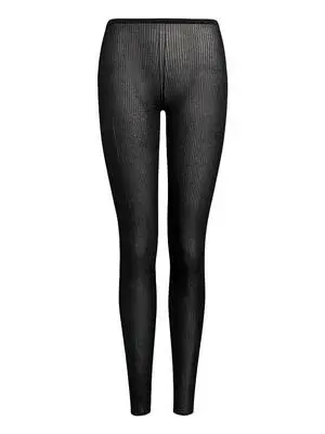 DONDUP Ribbed-knit Leggings - Black