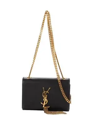 Saint Laurent Kate Tassel Shoulder Bag - Black