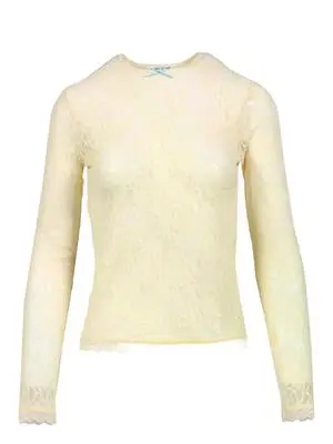 Sandy Liang Scoby Lace Top - Neutrals