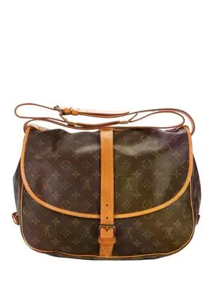 LOUIS VUITTON Saumur Gm Crossbody Bag - Brown