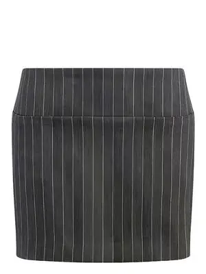 DONDUP Striped Mini Skirt - Grey