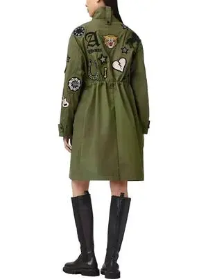 ALLSAINTS AllSaints Ariaa Patch-Embellished Drawstring Jacket