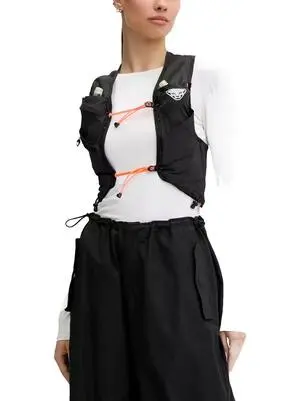 DYNAFIT Logo Print Mesh Panel Vest - Black