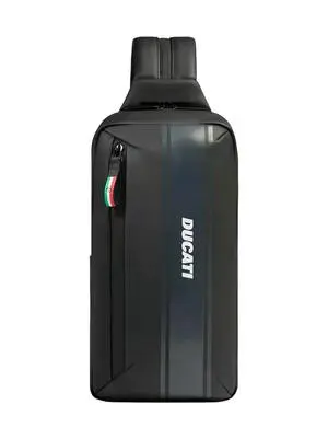 PIQUADRO X Ducati Logo-print Backpack - Black