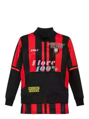 PROTOTYPES Striped Panelled Jacket - Black