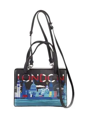 Loewe Postal London Top Handle Bag - Blue