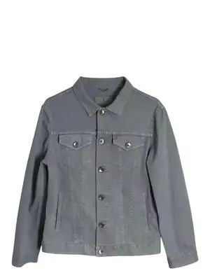 Brunello Cucinelli Washed Denim Jacket - Grey