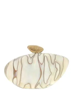 Benedetta Bruzziches Mini Armonia Clutch Bag - Neutrals