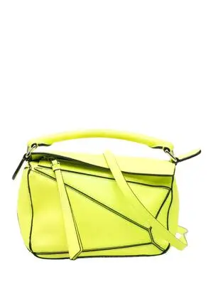 Loewe 2020 Mini Calfskin Puzzle Satchel - Yellow