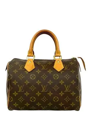 LOUIS VUITTON Monogram Speedy 25 Boston Bag - Brown