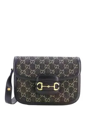 Gucci Horsebit 1955 Small Shoulder Bag - Black