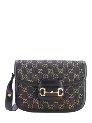 Gucci Horsebit 1955 Small Shoulder Bag - Black