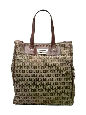 Fendi 2000-2010 Zucchino Canvas Tote Bag - Neutrals