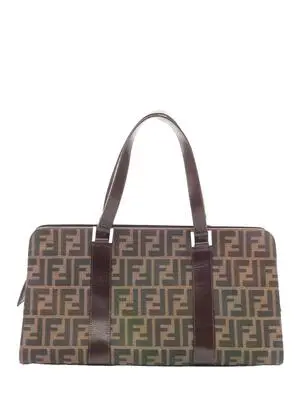 Fendi Zucca Canvas Handbag - Brown