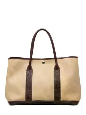 Hermès Toile And Buffle Skipper Garden Party 36 Tote Bag - Brown