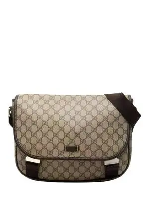 Gucci Gg Supreme Canvas Crossbody Bag - Neutrals