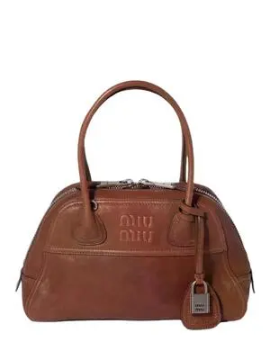 Miu Miu Vivant Nappa Leather Bag - Brown