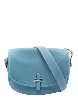 Hermès 2004 Togo Balle De Golf Crossbody Bag - Blue