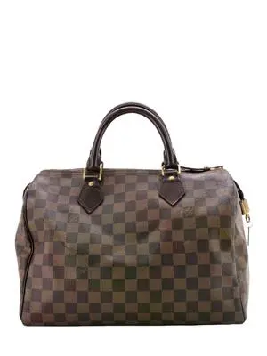 LOUIS VUITTON Speedy 30 Satchel Handbag - Brown