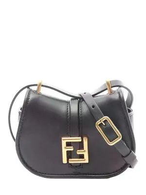 Fendi Nano Leather "come On" Crossbody Bag - Black