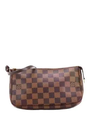 LOUIS VUITTON Pochette Accessoires Damier Clutch Bag - Brown