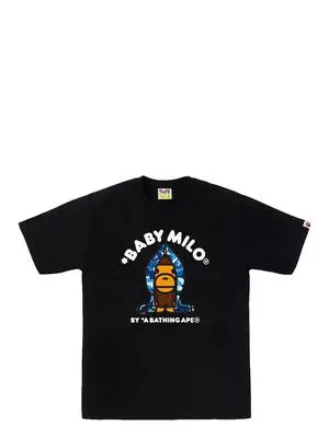 A BATHING APE Baby Milo Camo-print T-shirt - Black