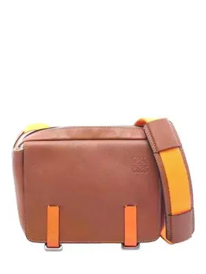 Loewe Soft Grained Calfskin Military Messenger Bag - Brown