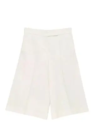 Max Mara Max Mara Pressed Crease Pocket Shorts Neutrals