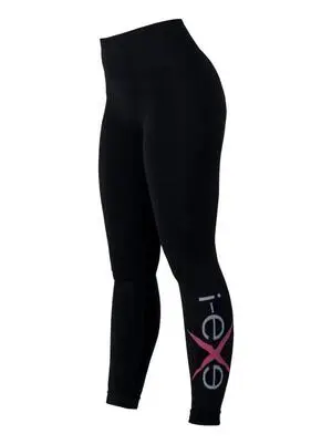 I-EXE Yoggy Logo-print Performance Leggings - Black