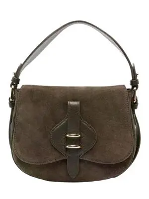 COCCINELLE Suede Shoulder Bag - Grey
