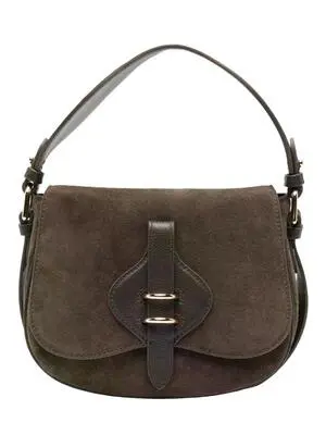 COCCINELLE Suede Shoulder Bag - Grey