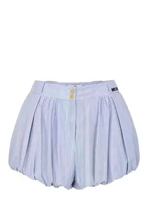 Elisabetta Franchi Striped Balloon Shorts - Blue