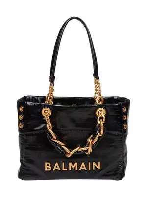 Balmain 1945 Monogram Handbag - Black