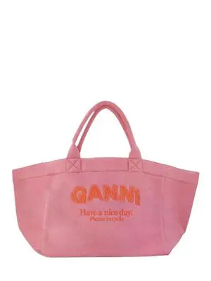 GANNI Beach Resort Tote Bag - Pink