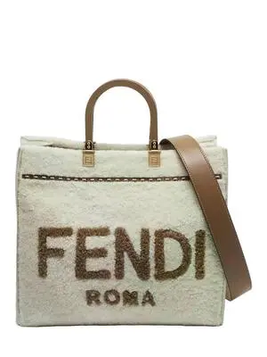 Fendi Medium Sunshine Tote Bag - Neutrals
