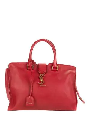 Saint Laurent Cabas Chyc Shoulder Bag - Red