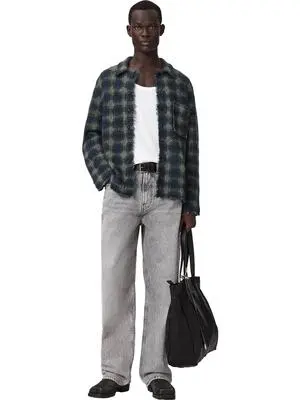 ALLSAINTS Menard Wool Blend Button Down Cardigan - Blue