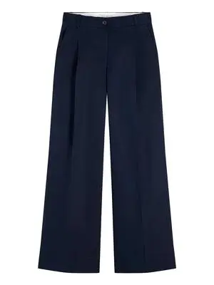 Tommy Hilfiger Chino Dressing Wide Leg Trousers - Blue