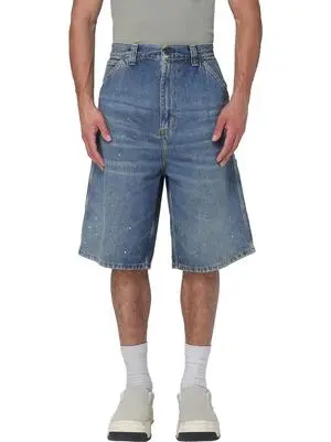 Carhartt Work In Progress Og Single Knee Carpenter Denim Shorts - Blue