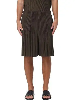 Issey Miyake Homme Plissé Pleated Technical Crêpe Knee-length Shorts - Brown