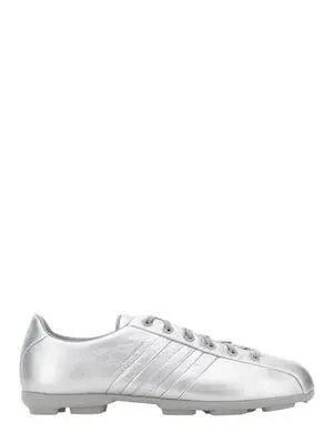 Y3 Metallic Lace-up Sneakers - Silver