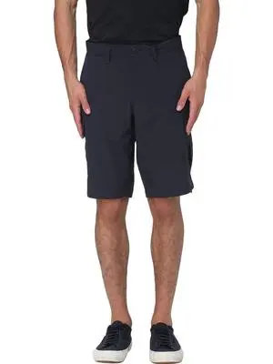 SAVE THE DUCK Cargo Shorts With Belt Loops In Technical Stretch Fabric - Black