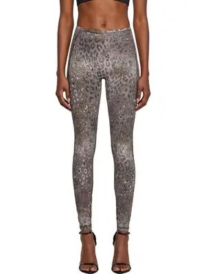 DIESEL® Leopard Print Leggings - Brown
