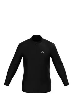 AORA ATHLETICS Half Zip Longsleeve - Black