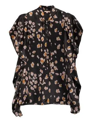 DOLORES PROMESAS Dolores Promesas Laura Printed Blouse With Bow Detail