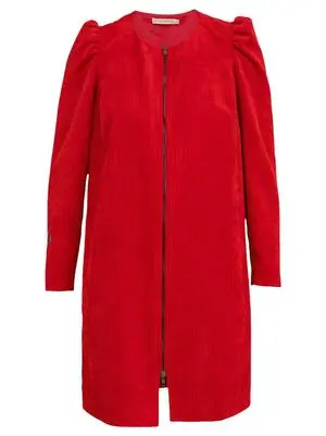 DOLORES PROMESAS Corduroy Dress - Red
