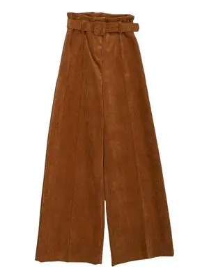 DOLORES PROMESAS Andrea Corduroy Wide-leg Trousers - Brown