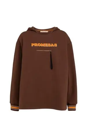 DOLORES PROMESAS Hooded Sweatshirt - Brown