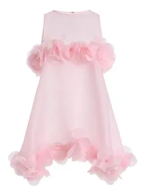 MARLIES GRACE Floral Embellished Organza Top - Pink